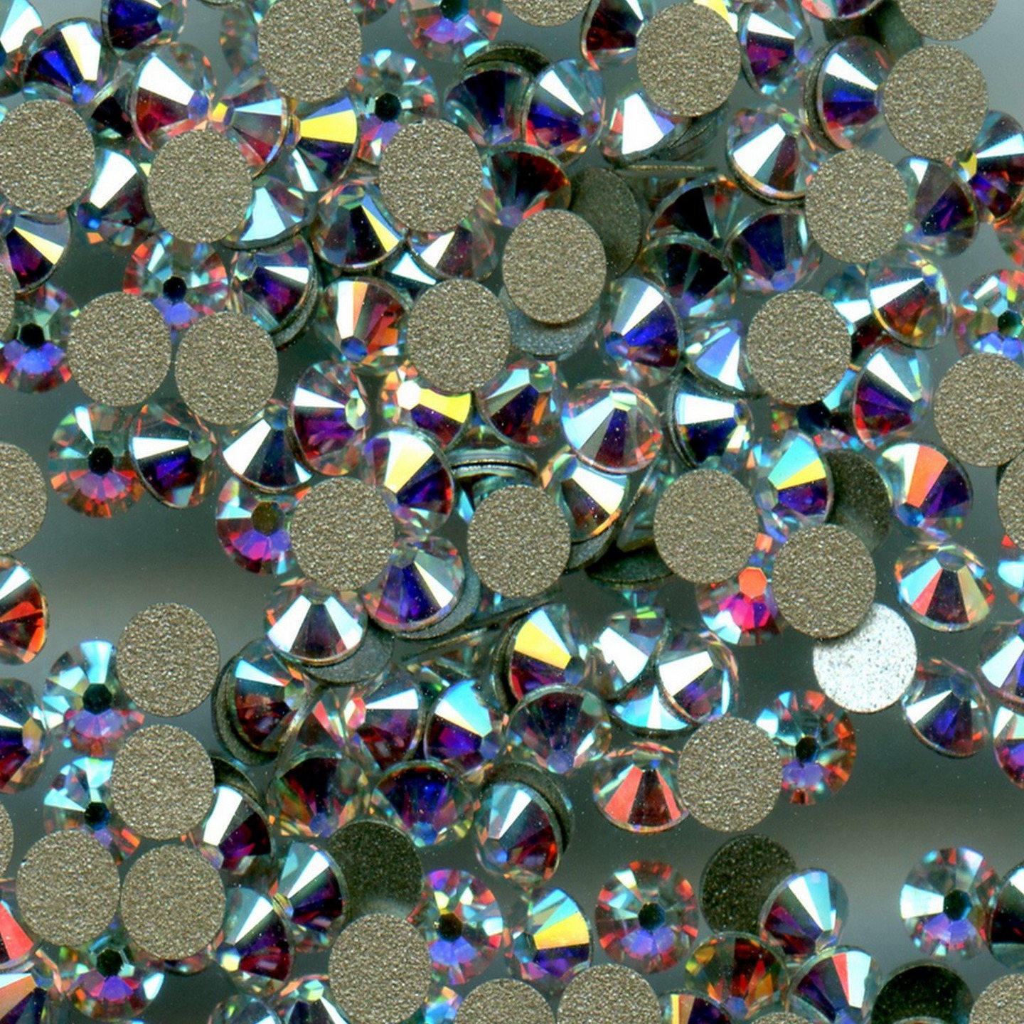 2058 ss10 ci *** 40 strass swarovski fond plat 2,80mm crystal ab f ...