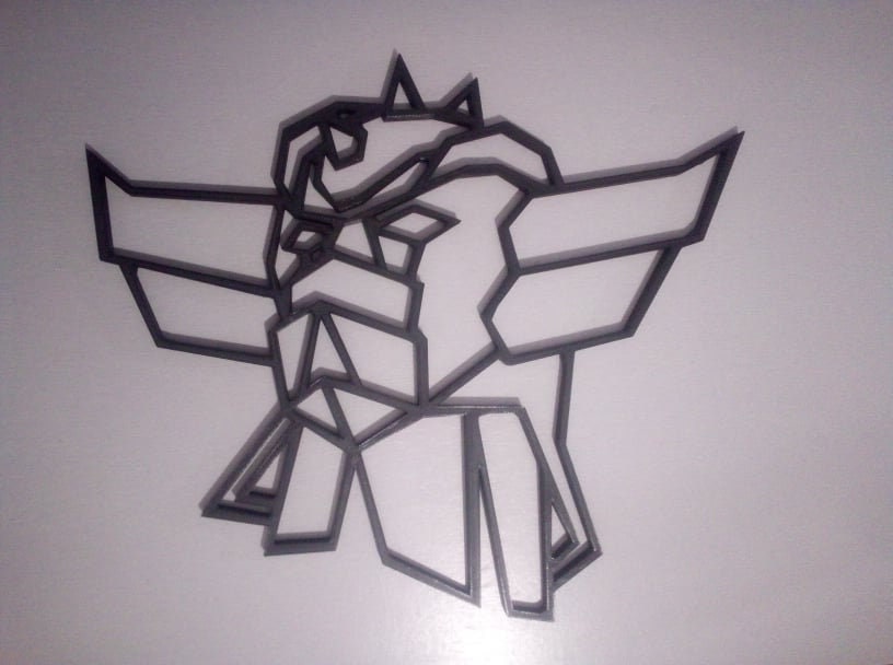 Logo décorative sur le theme goldorak : par graph3d59