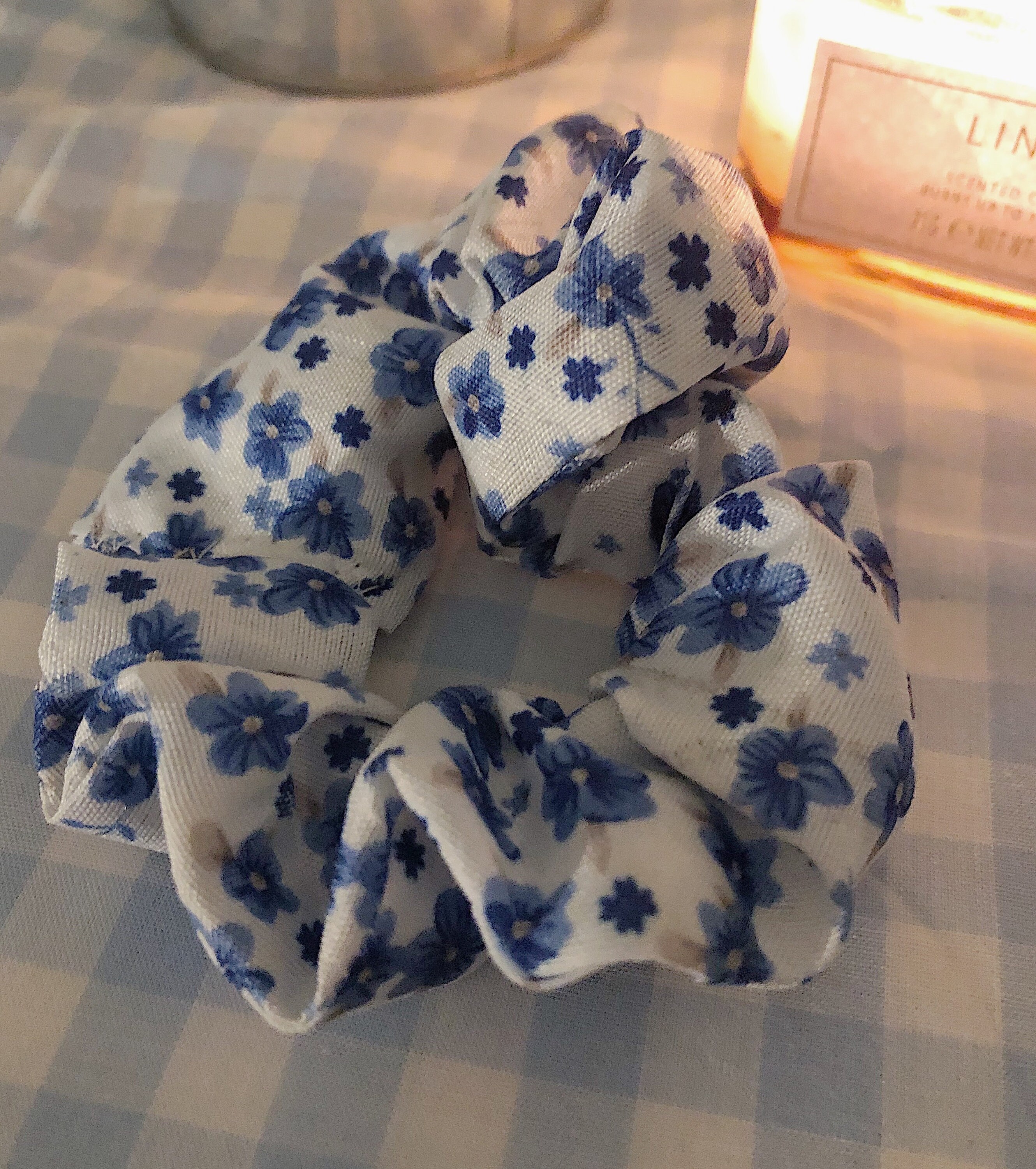 Chouchou liberty chouchou flower chouchou vichy fait main scrunchies ...
