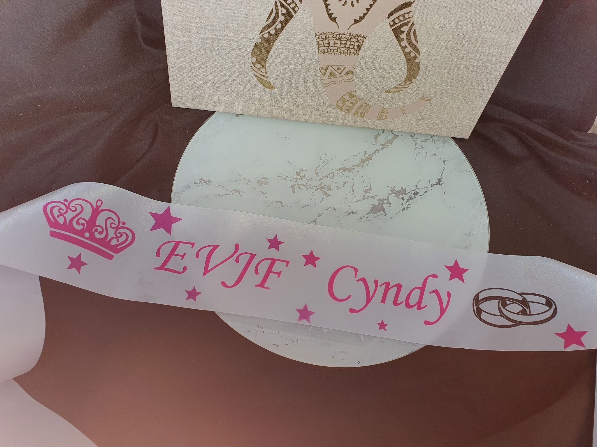 Echarpe enterrement de vie de jeune fille evjf, echarpe anniversaire ...