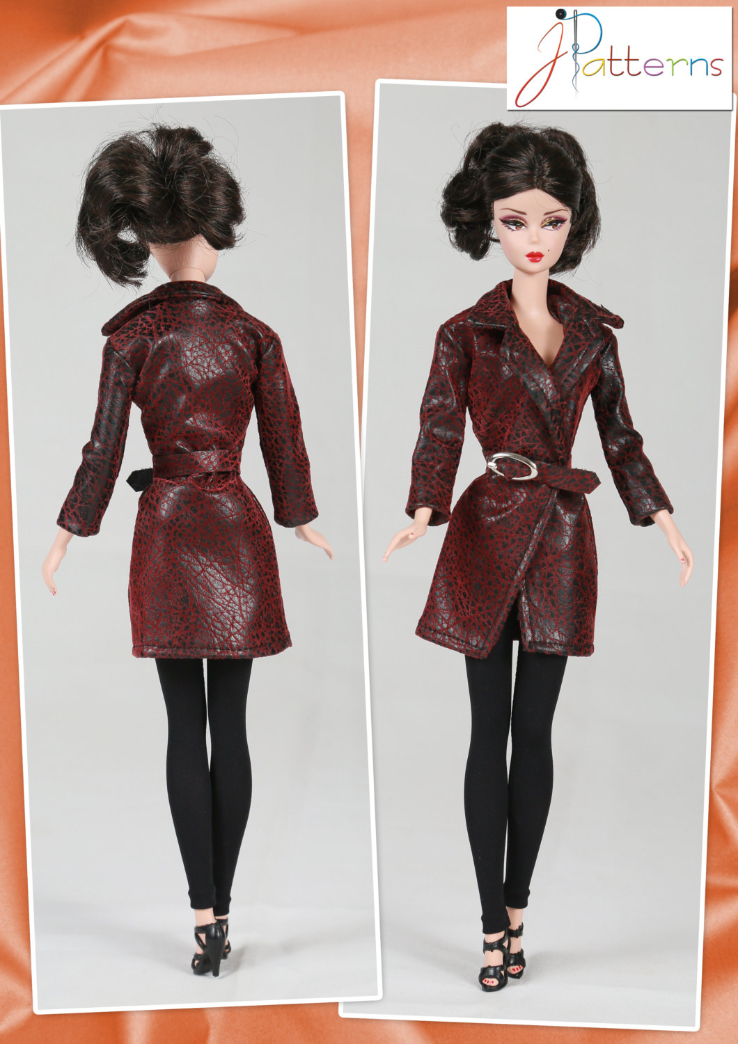 80 Patron Pdf Manteau Barbie Et Silkstone Enfants Poupees Par J Patterns
