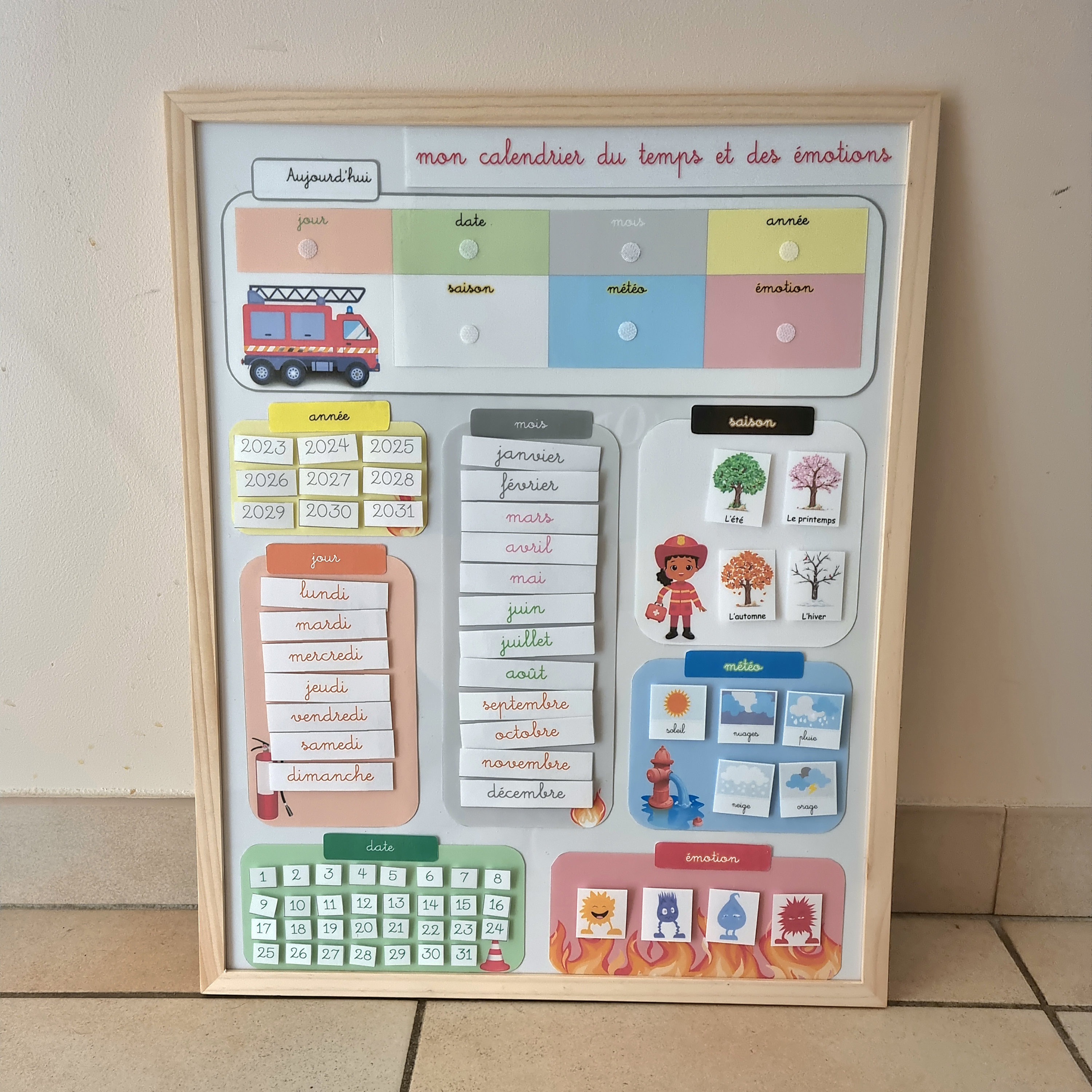 Calendrier du temps et des émotions : par stephfiecreation