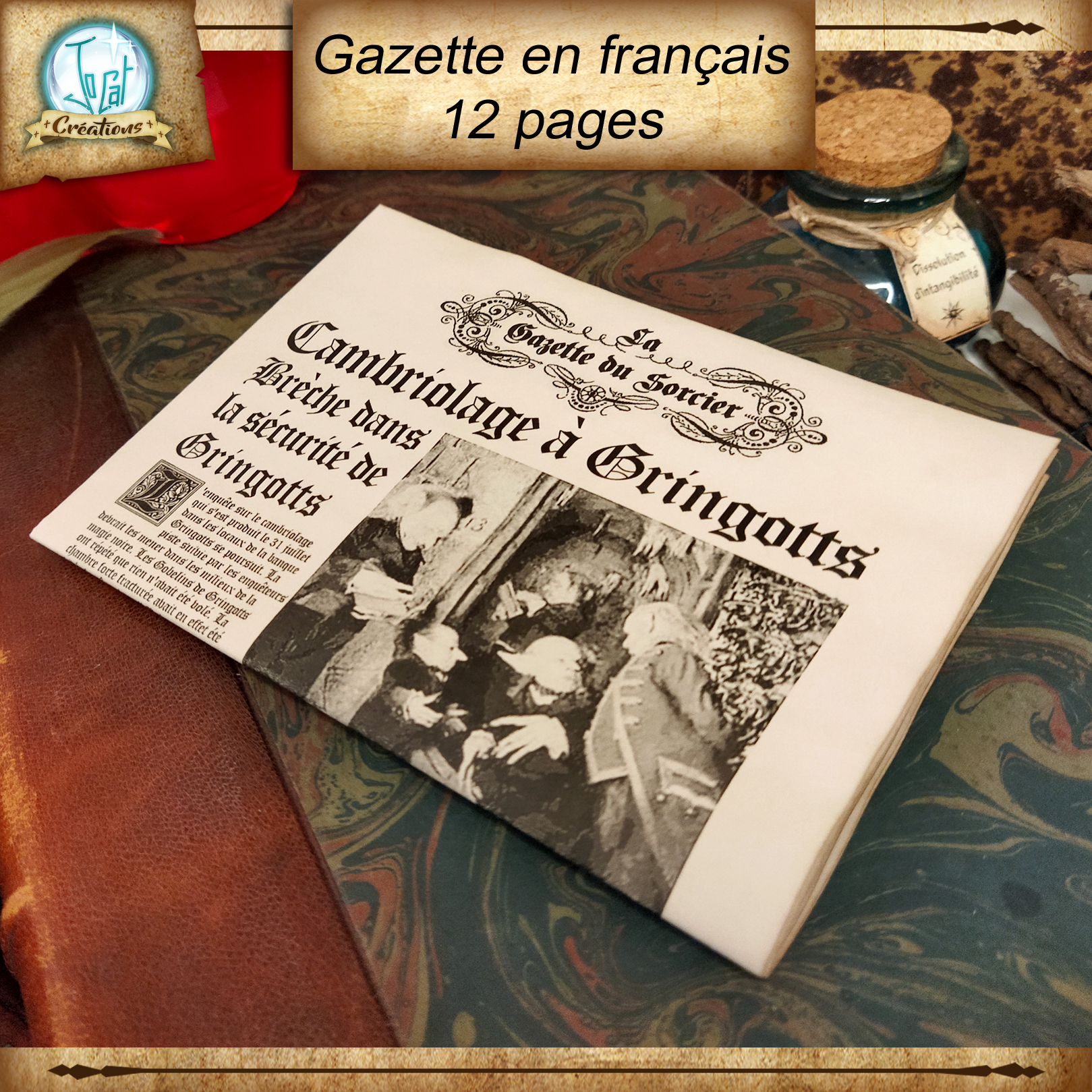 Gazette Du Sorcier 12 Pages En Français Objets De Collection Par
