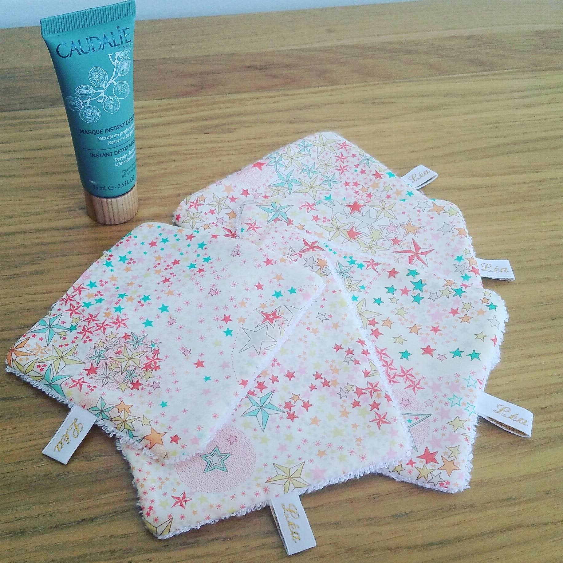 Lingettes lavables démaquillantes ** ou pour bébés ** en liberty ...