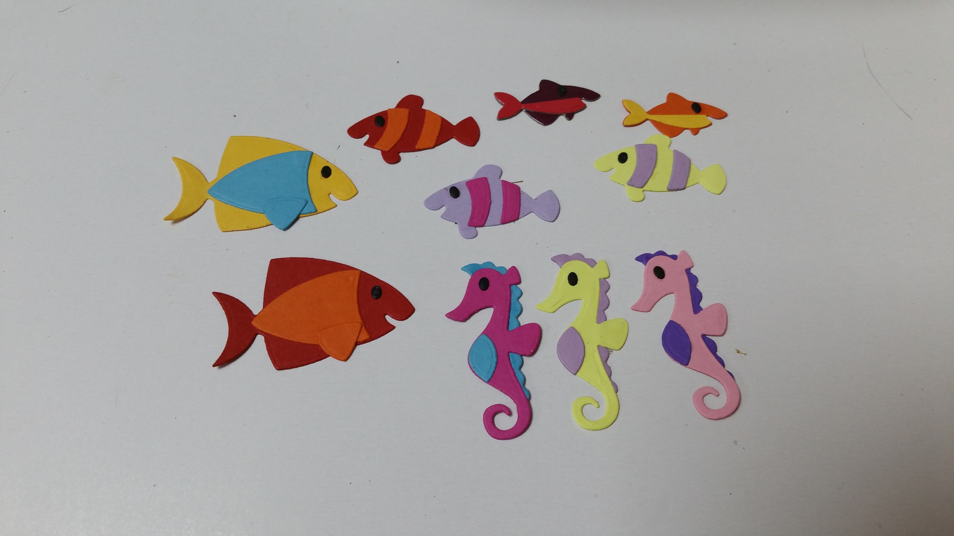 Découpes poissons ensemble de 10 divers modèles : scrapbooking par vero26