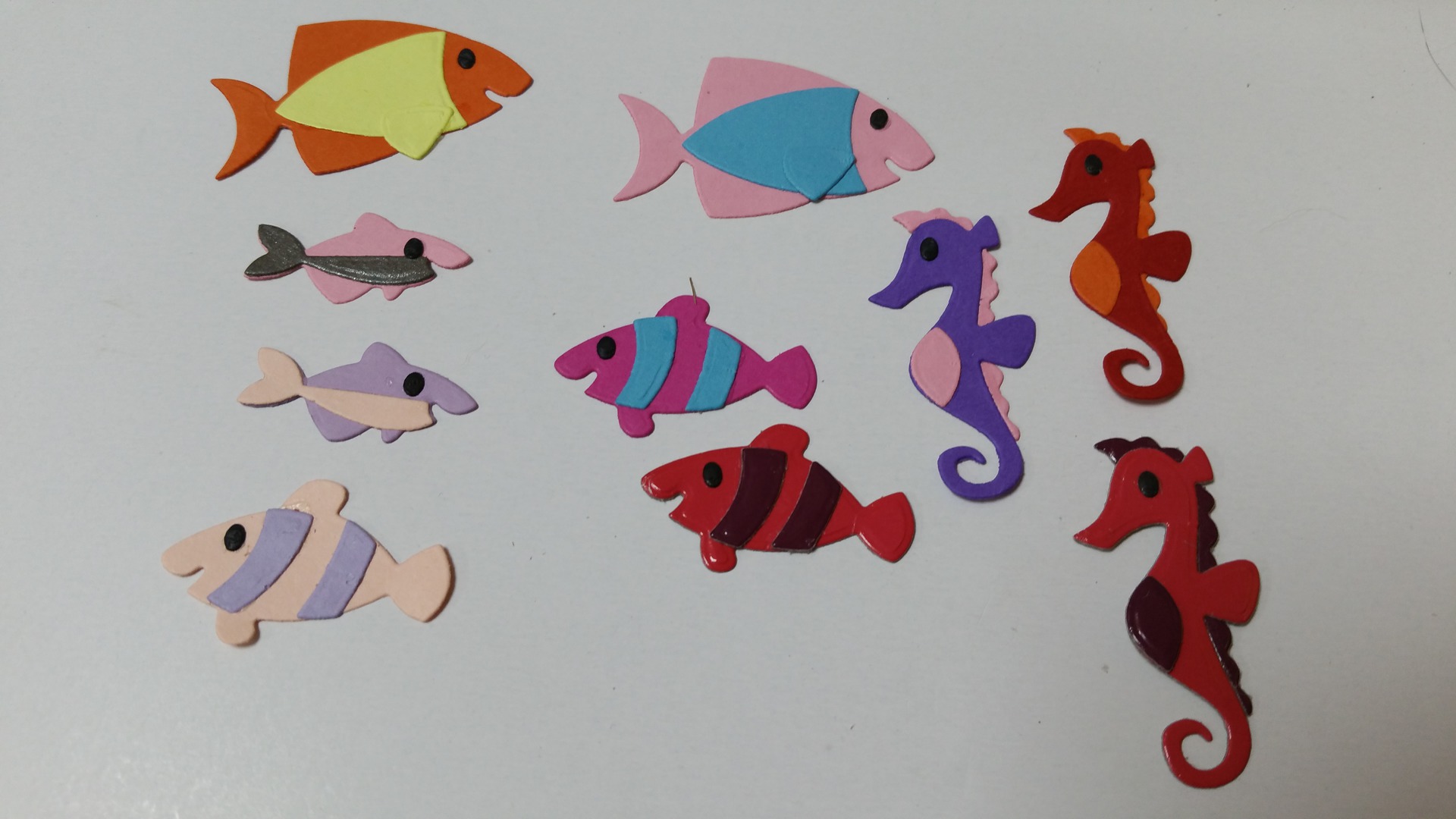 Découpes poissons ensemble de 10 divers modèles : scrapbooking par vero26